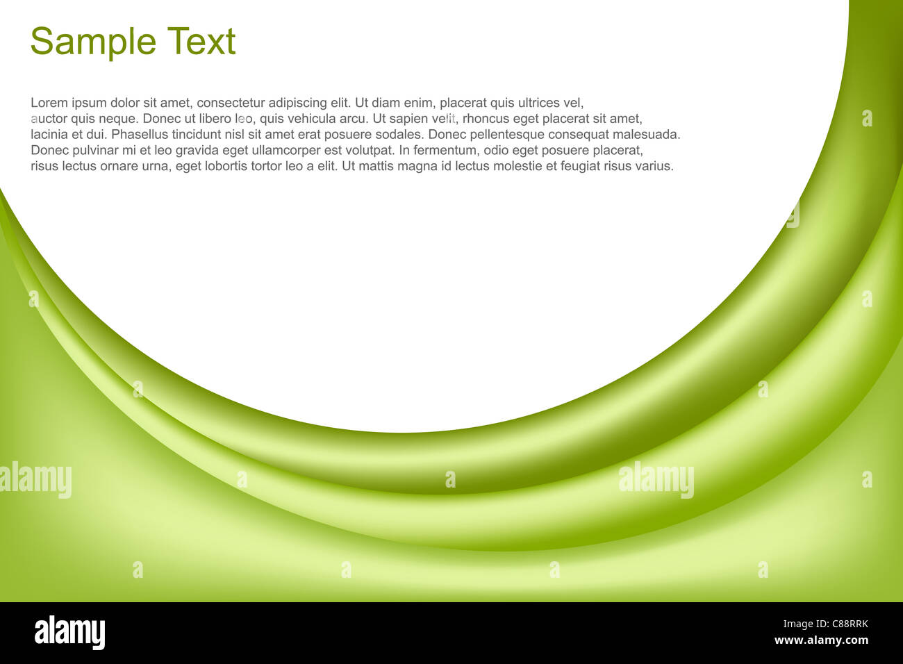 illustration of abstract vector background with waves and text template ...