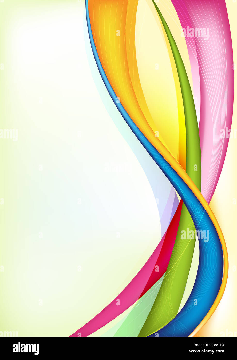 Abstract Colorful Swirl Vector