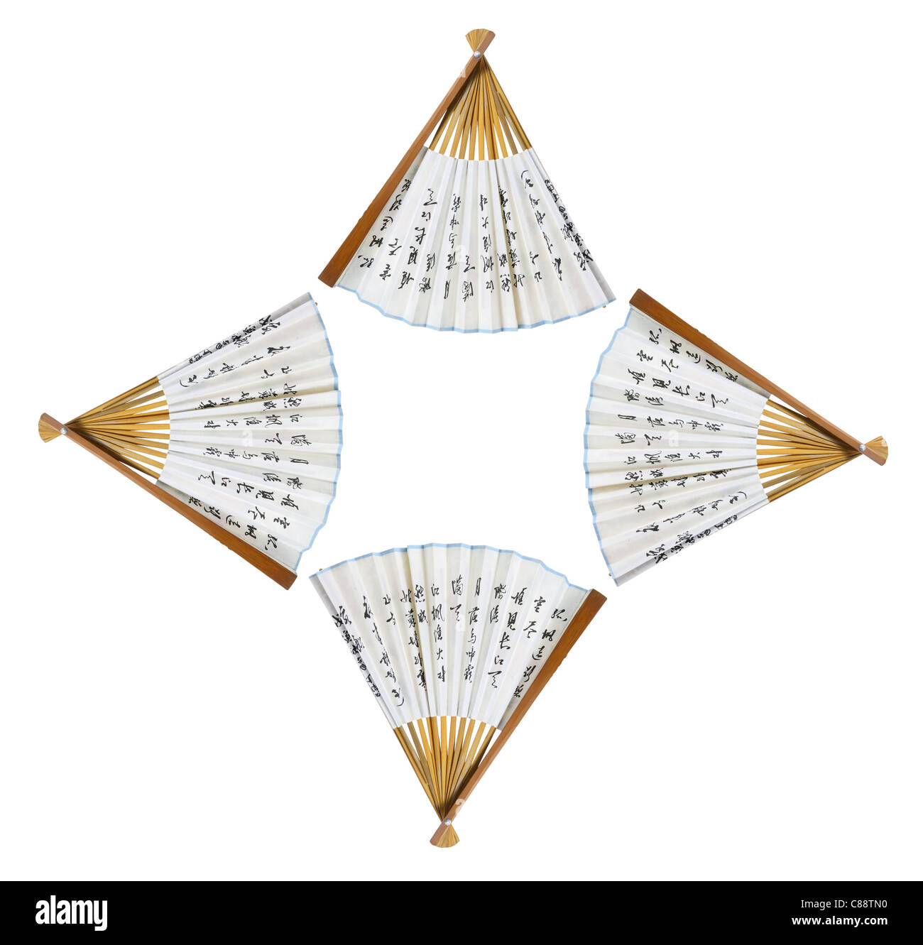 Chinese Paper Fans Stock Photo - Alamy