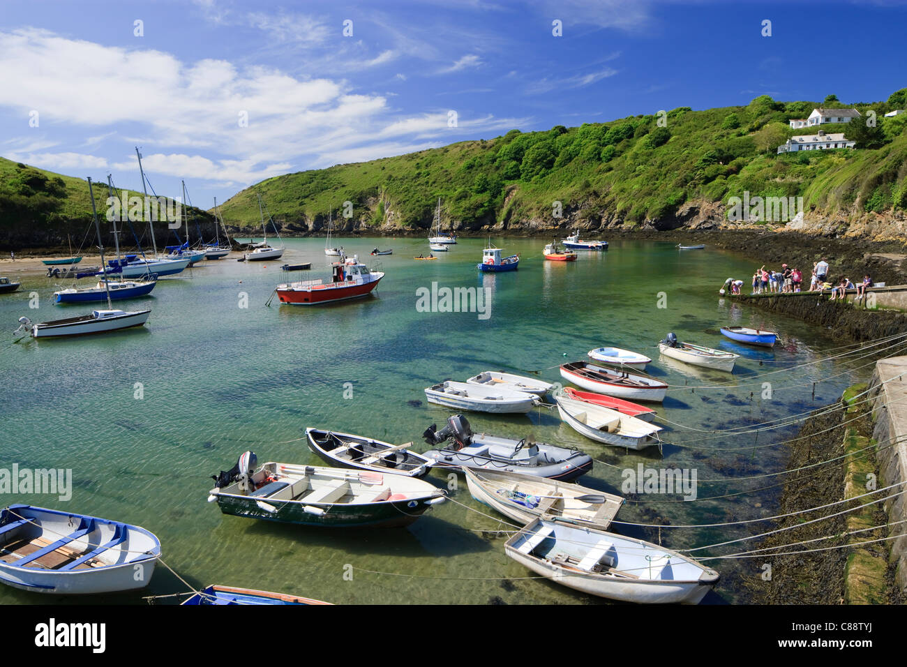 Solva St Brides Bay Pembrokeshire Wales Stock Photo - Alamy