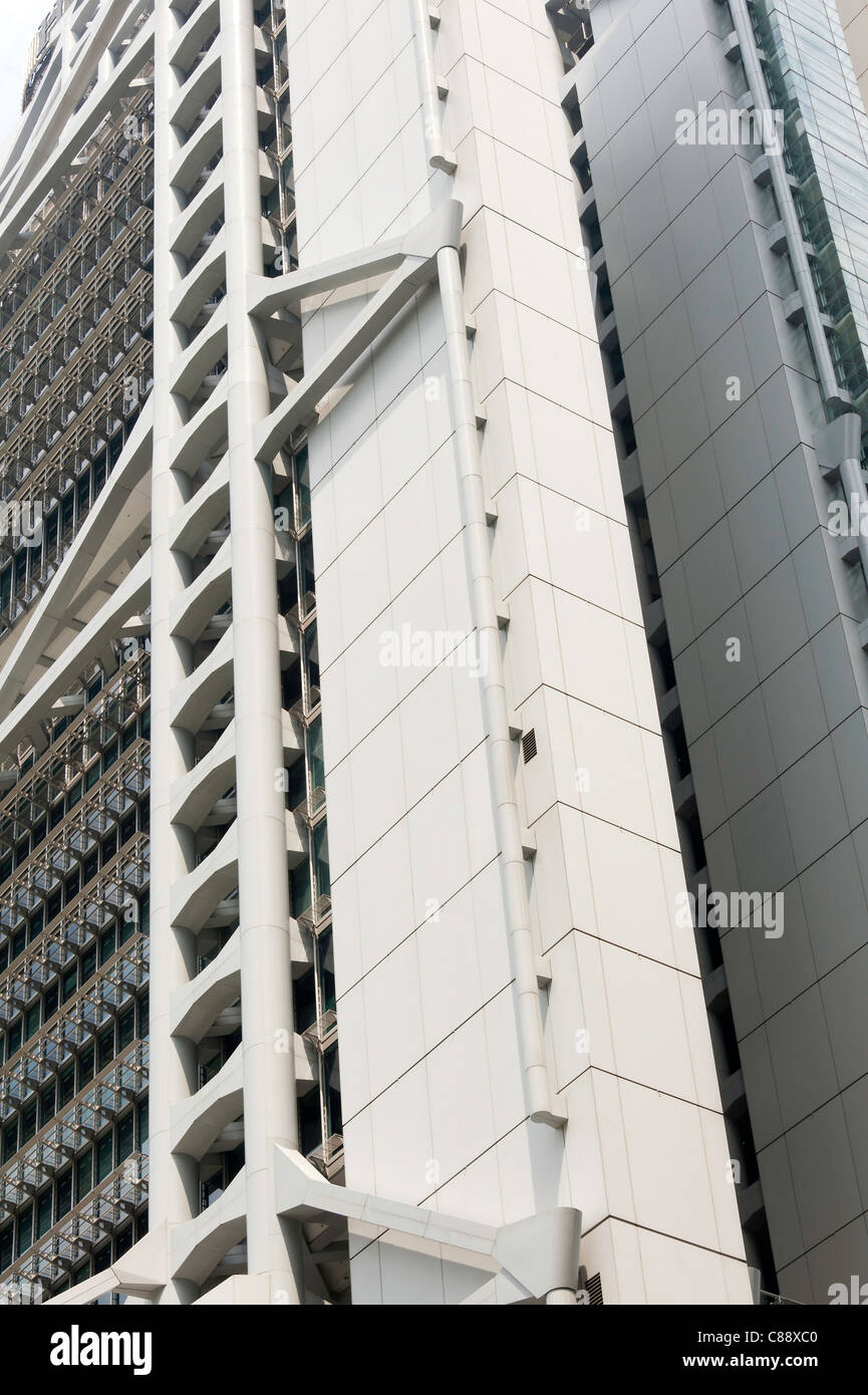 External View of the HSBC Tower Skyscraper Building in Hong Kong China ...