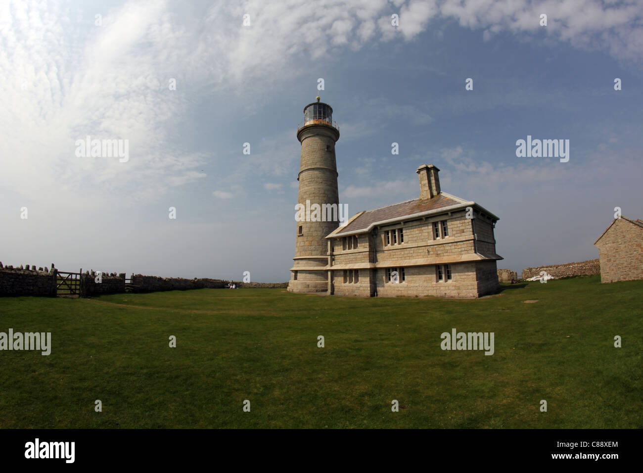 The Old Lighthouse on Lundy Island, Bristol Channel, England, UK Stock ...