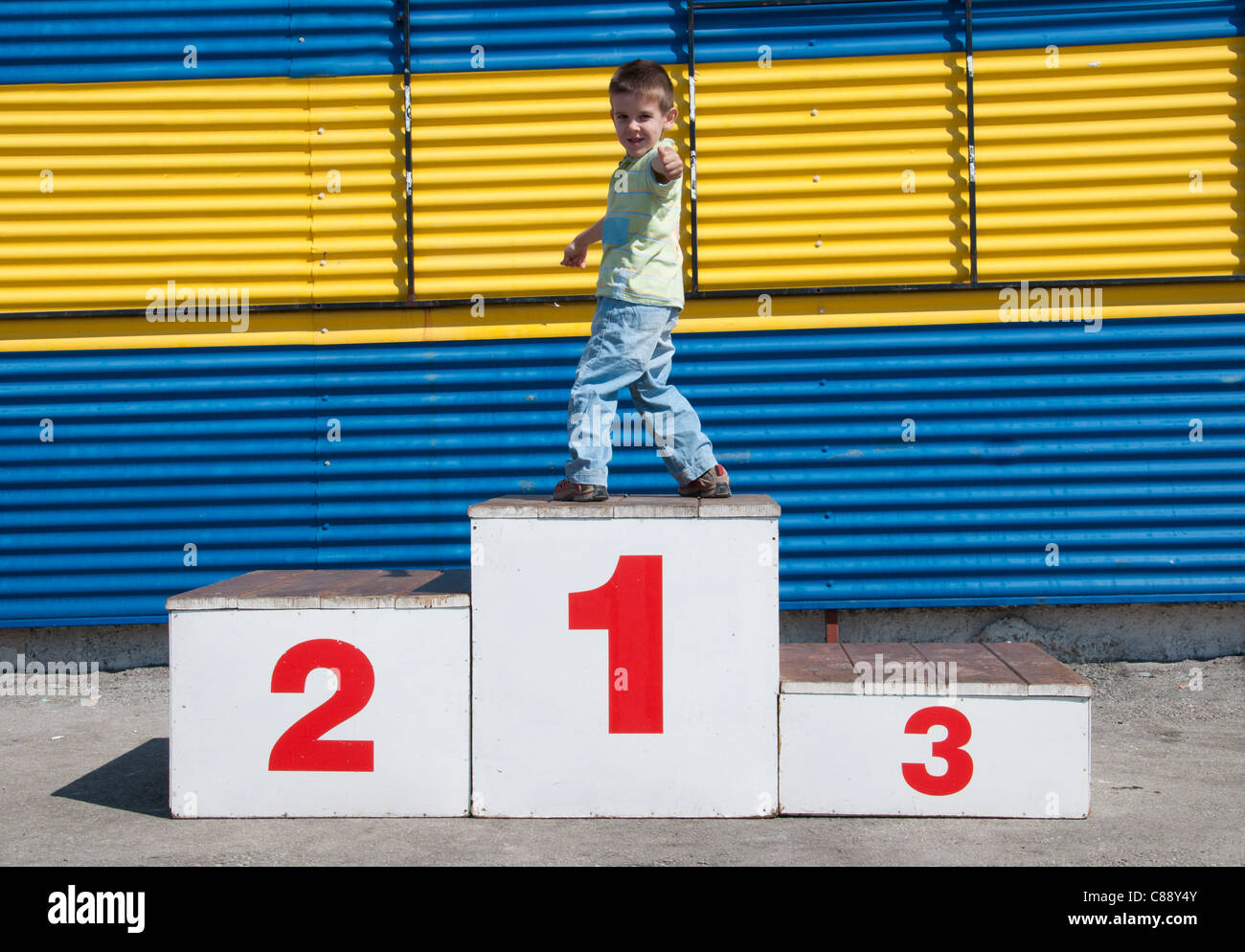 Prize podium hi-res stock photography and images - Alamy