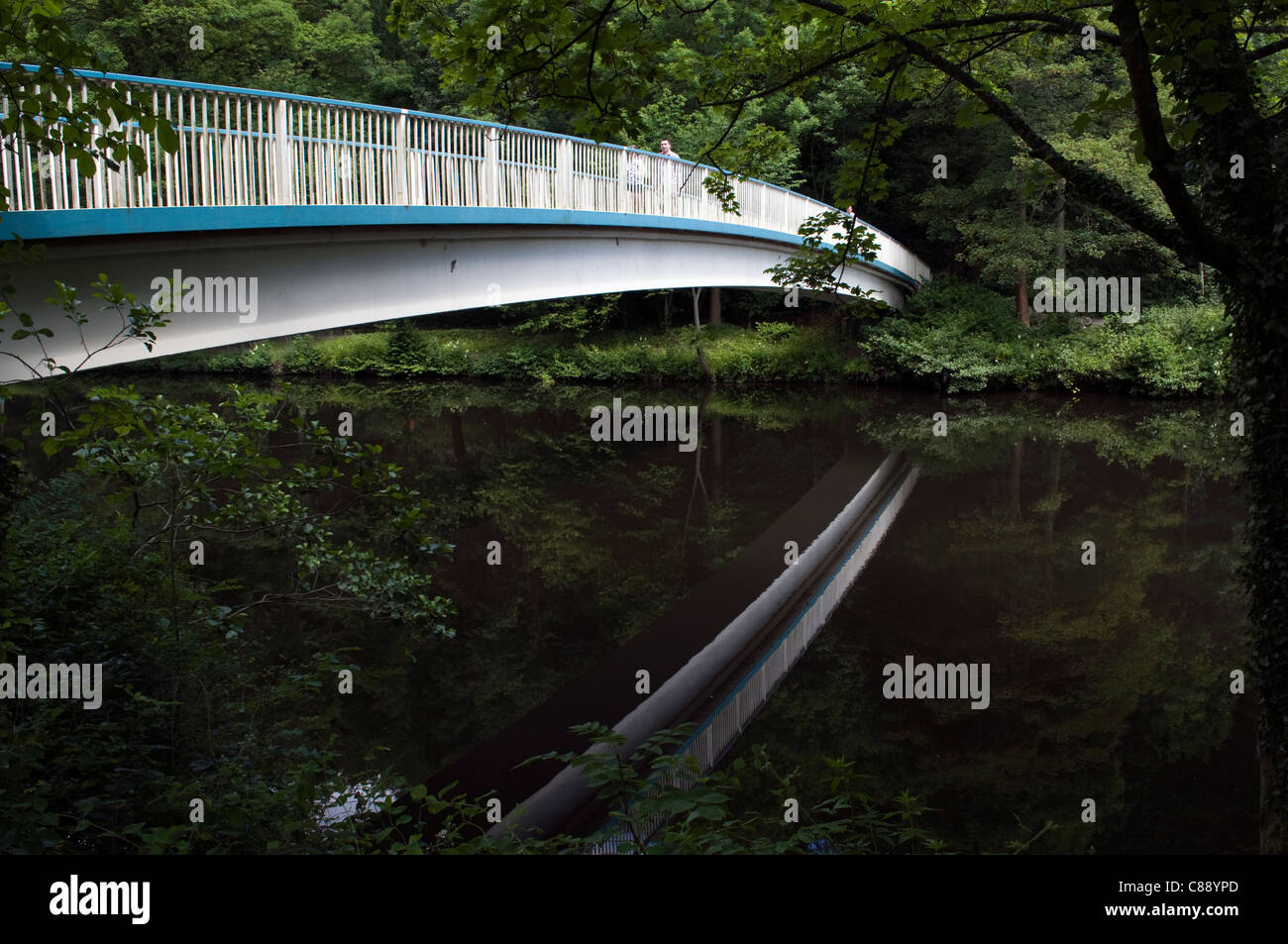 bridge over the river Wye Stock Photo - Alamy