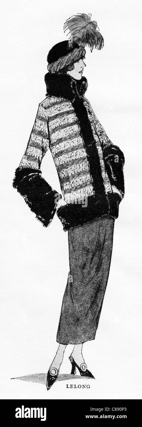 Fashion illustration circa 1922 garments by French designer Lucien ...