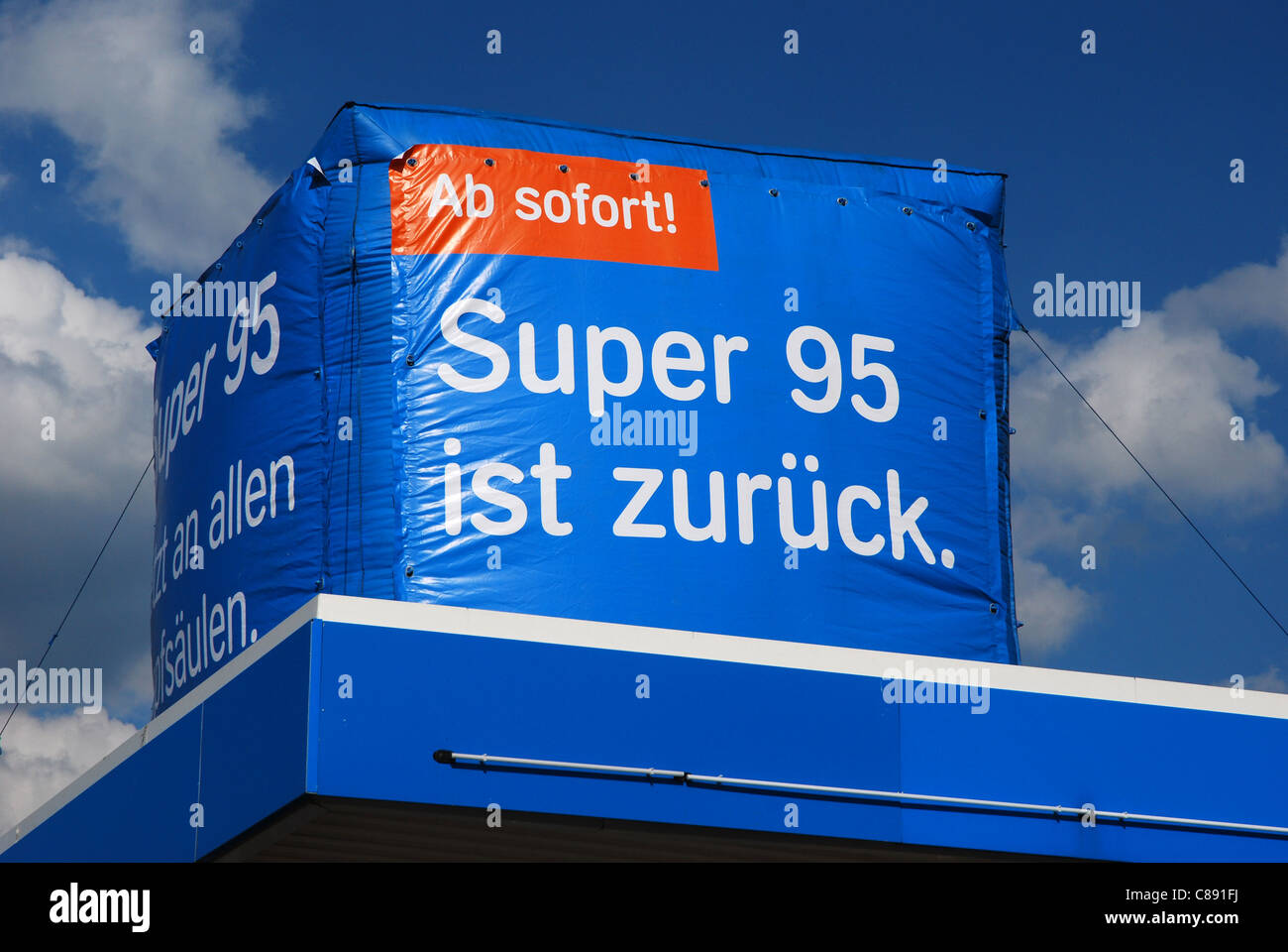 Aral petrol station with petrol Super 95 Stock Photo - Alamy