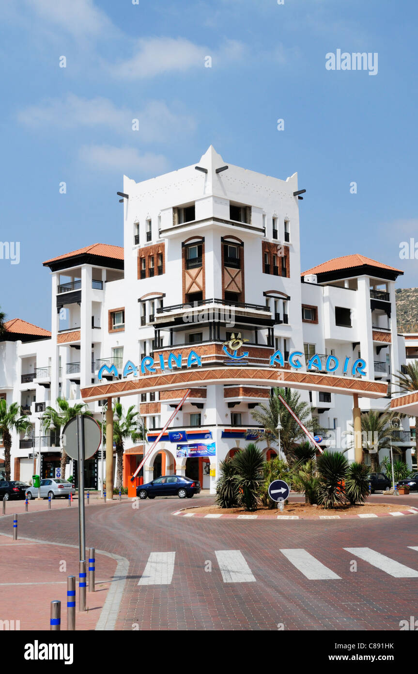 Entrance to The Marina Agadir Development, Agadir, Morocco Stock Photo ...