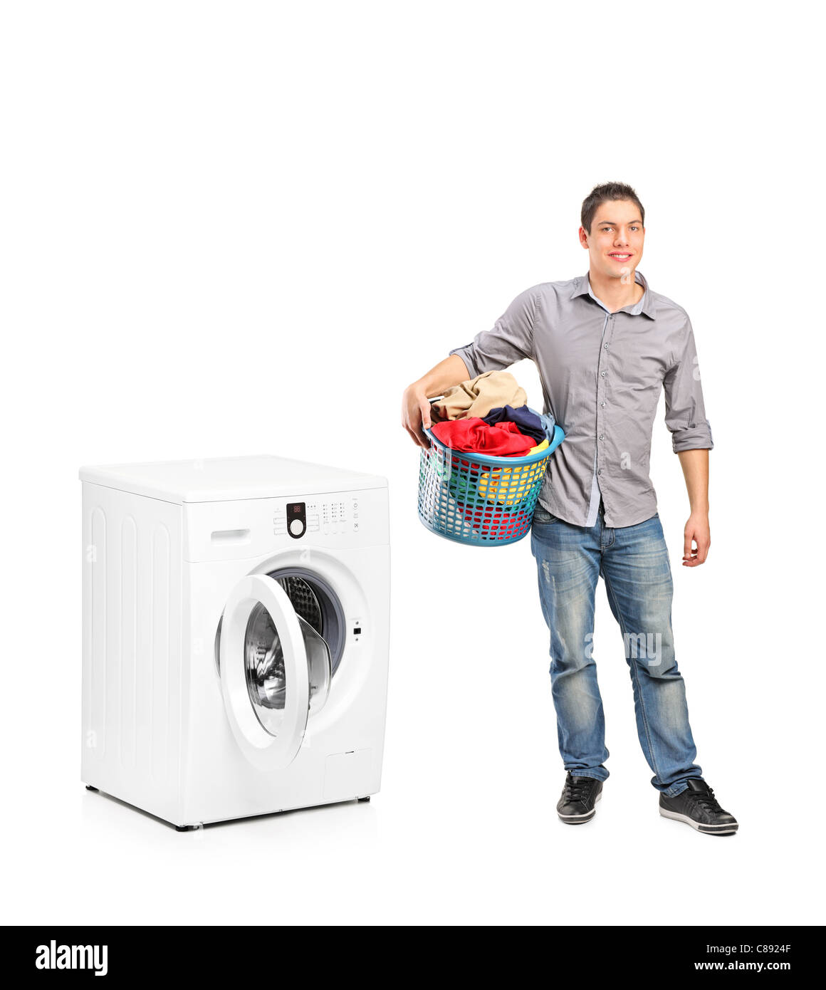 Laundry hamper hi-res stock photography and images - Alamy