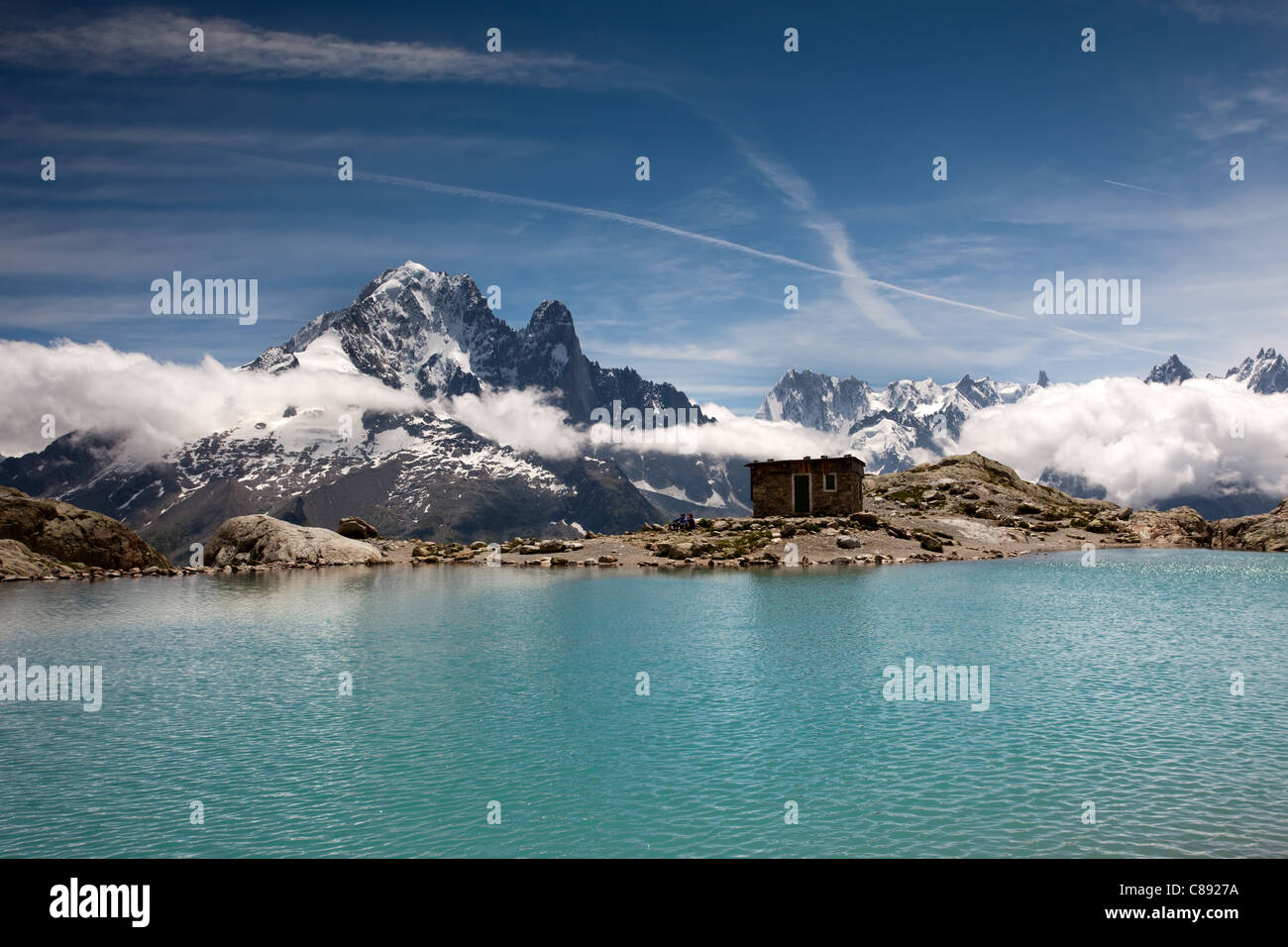 Chamonix: Flegere - Lac Blanc Trek: Lac Blanc Stock Photo - Alamy