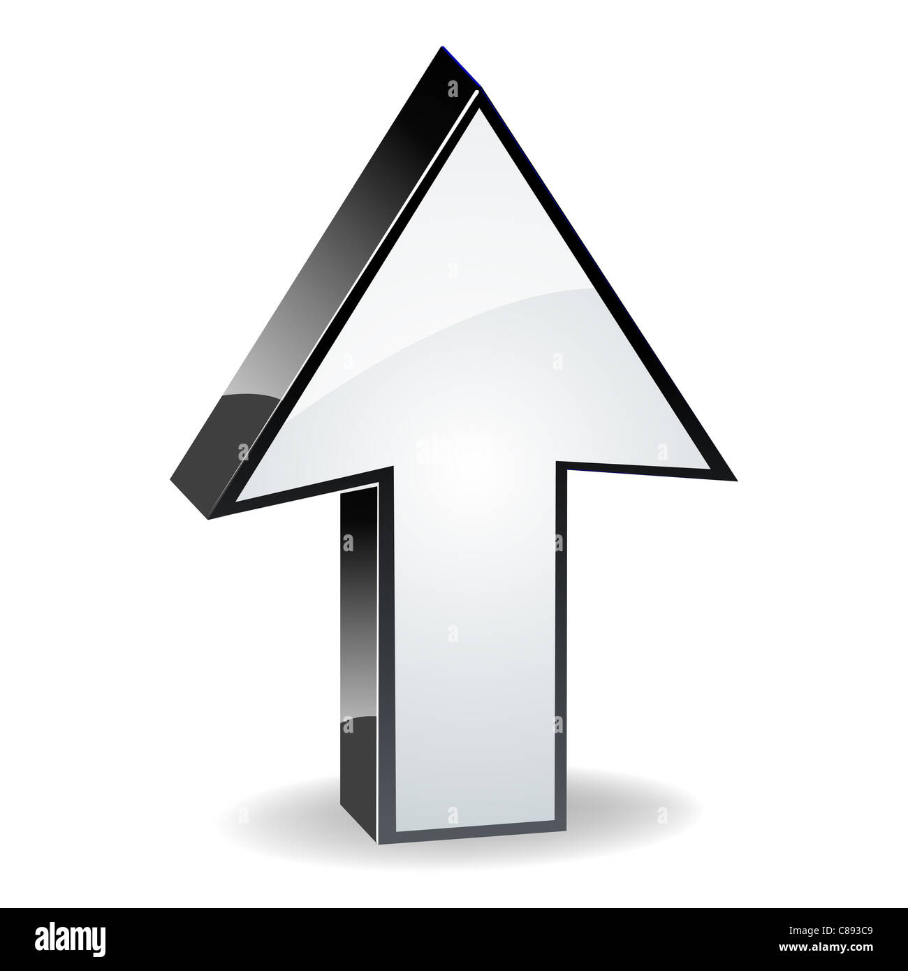 illustration of arrow showing upward direction Stock Photo - Alamy