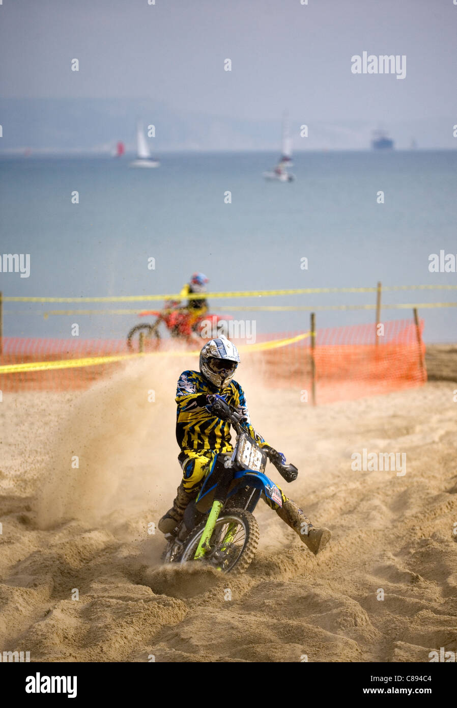 Motorbikes sand beach racing hi-res stock photography and images - Alamy