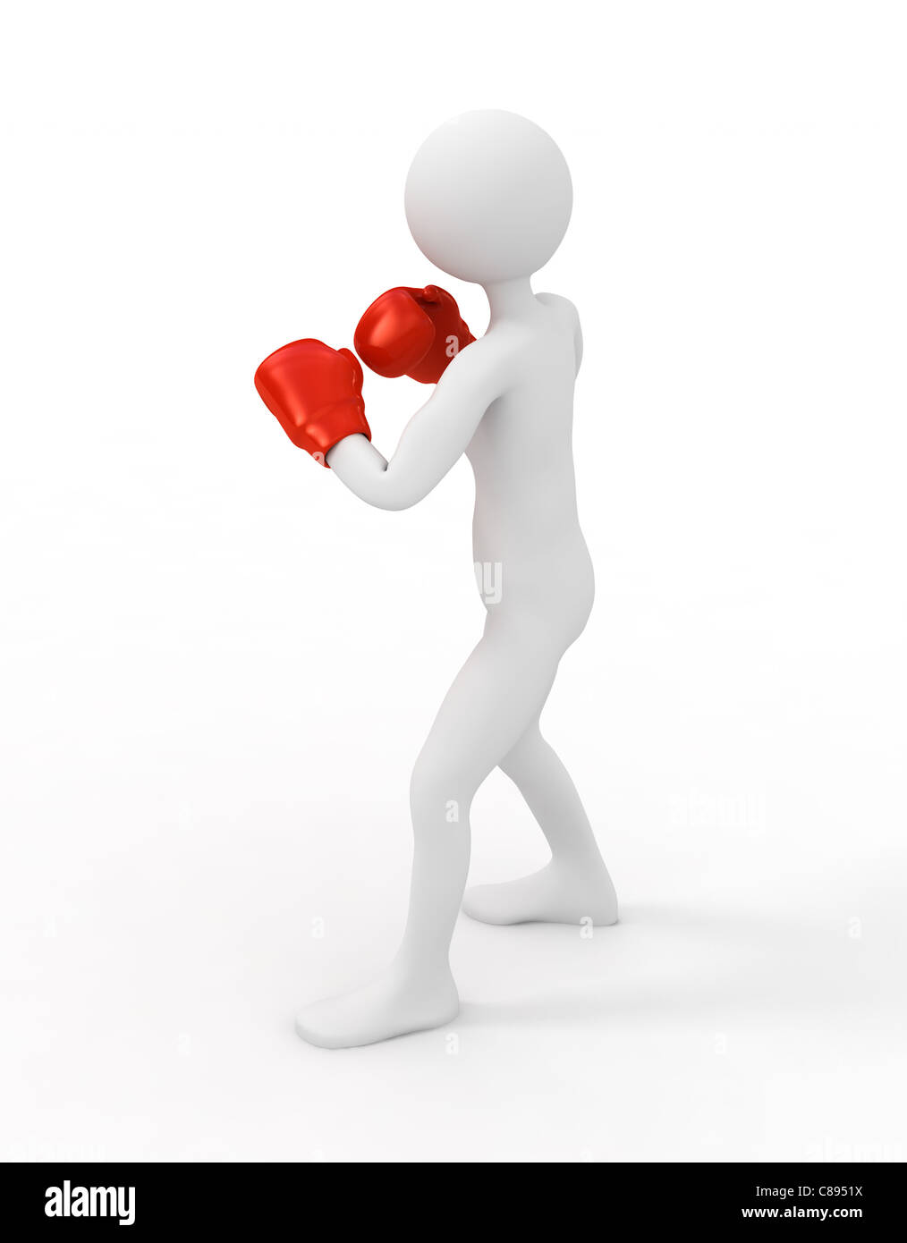 Boxer 3d man Stock Photo - Alamy