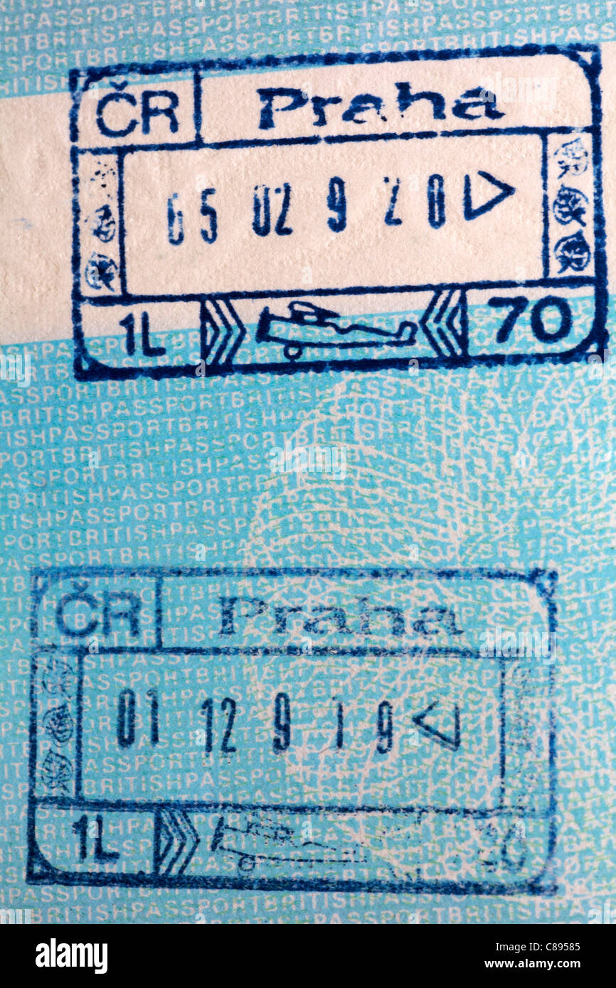Passport stamps europe hi-res stock photography and images - Alamy