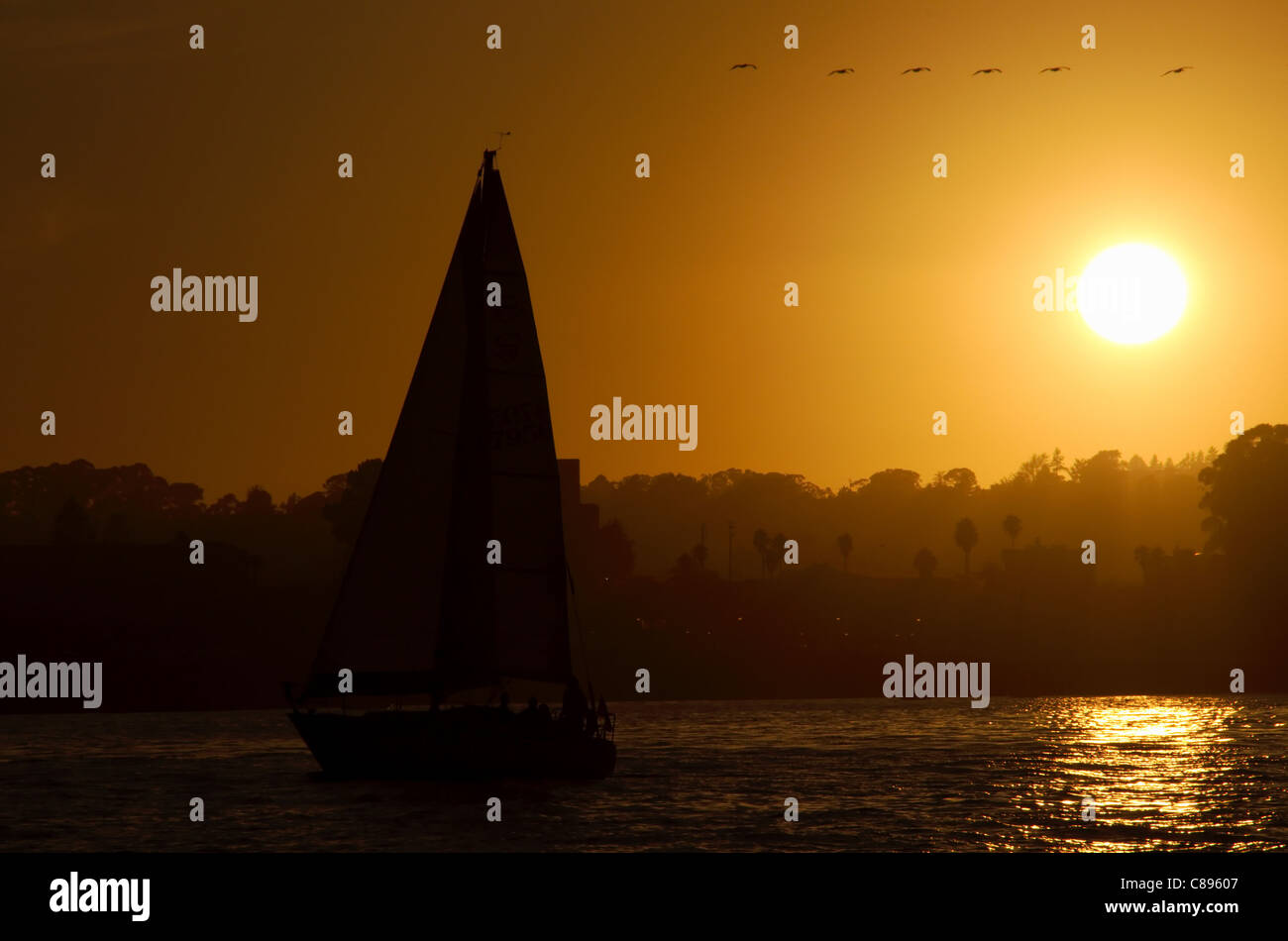 Sunset sailing hi-res stock photography and images - Alamy