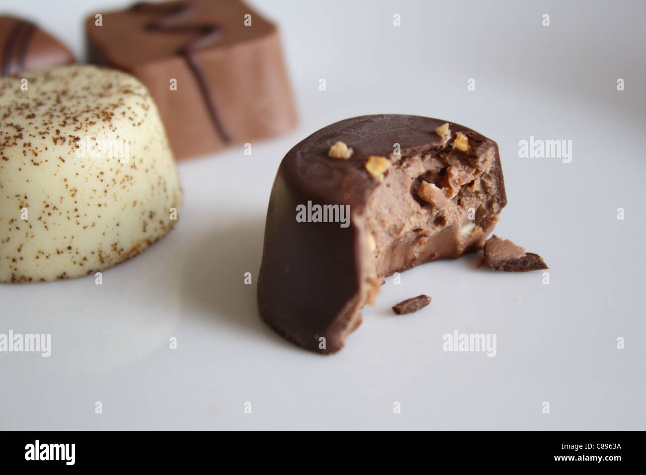 Chocolate bite out hi-res stock photography and images - Alamy