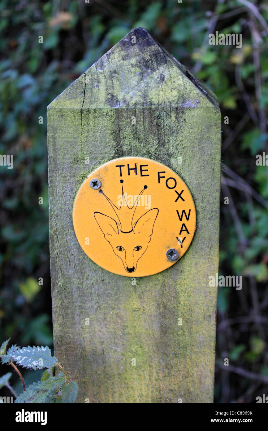 The Fox Way walking route near Guildford Surrey England UK Stock Photo ...