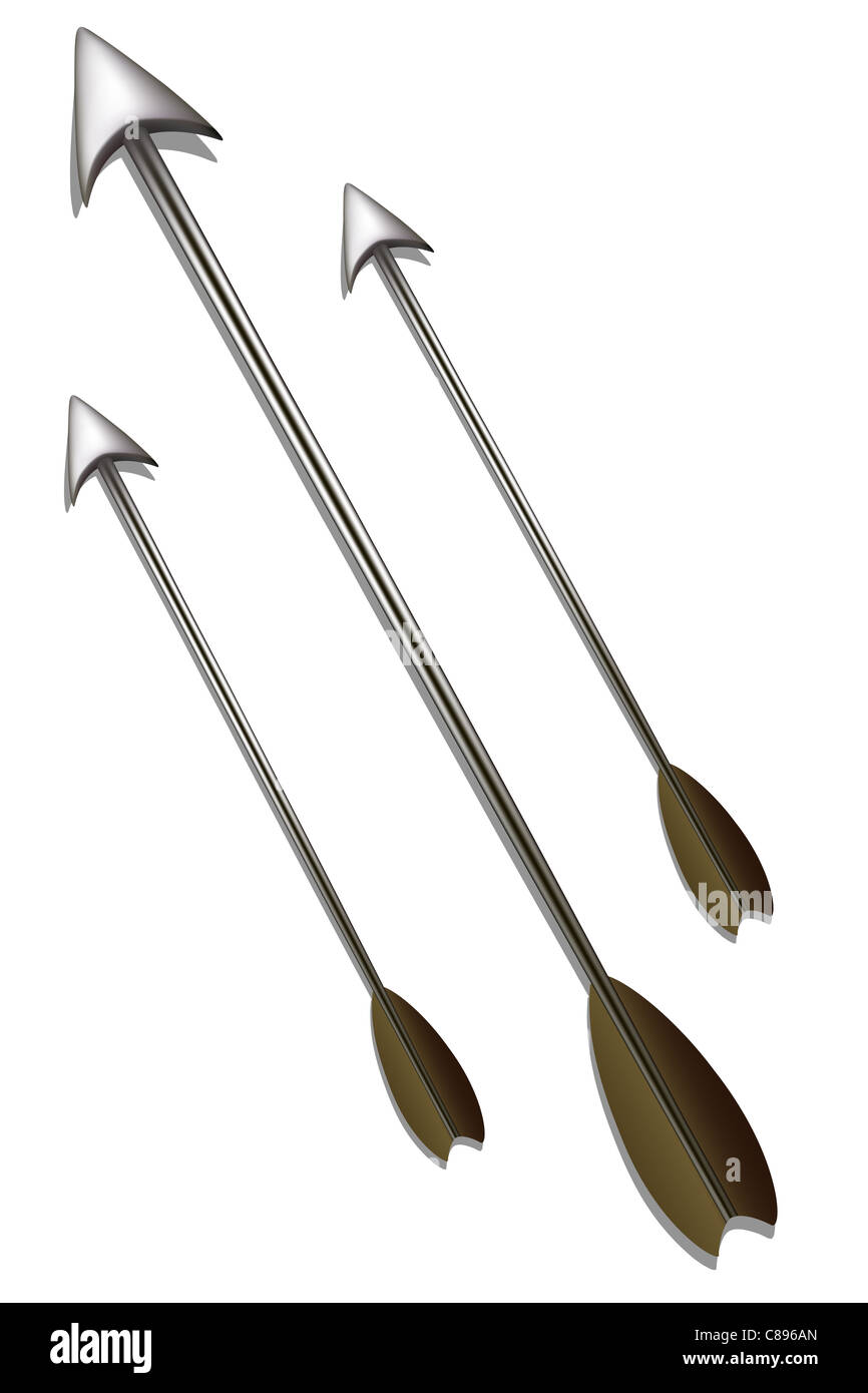 isolated arrows on isolated background Stock Photo - Alamy