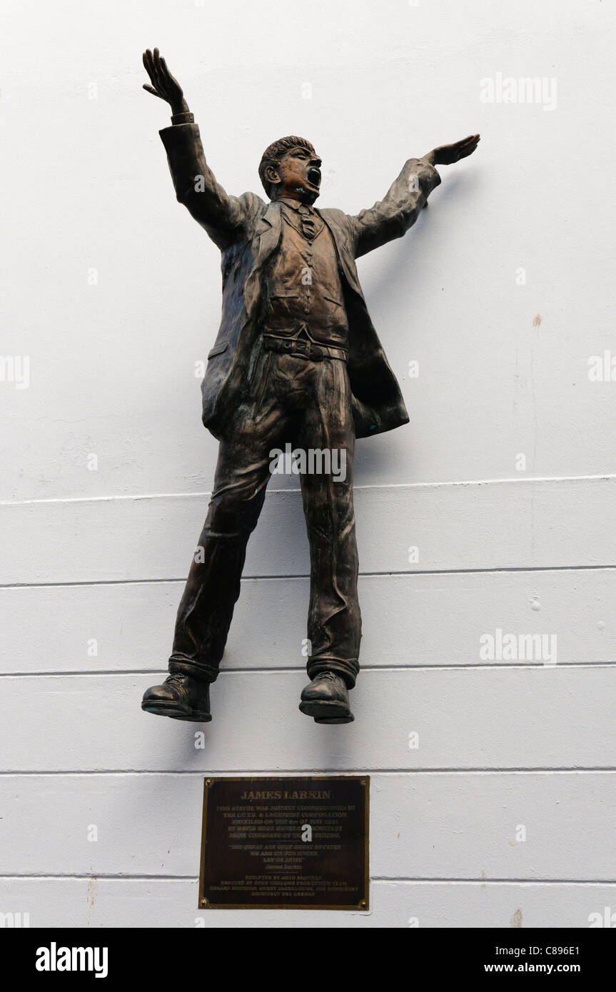 Bronze statue of James Larkin, founder of the Irish Transport & General ...