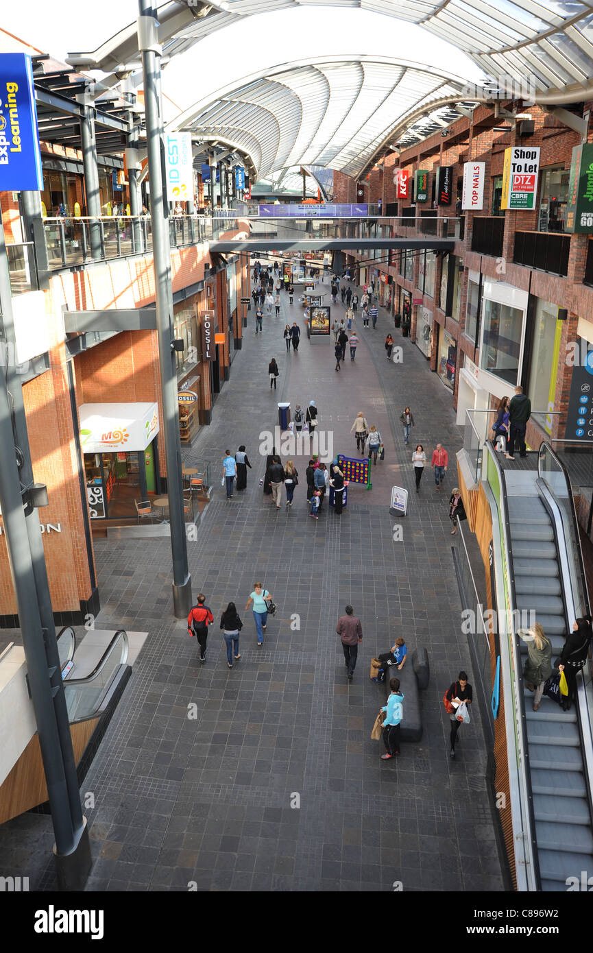 A shopping mall with glass roof Stock Photo - Alamy
