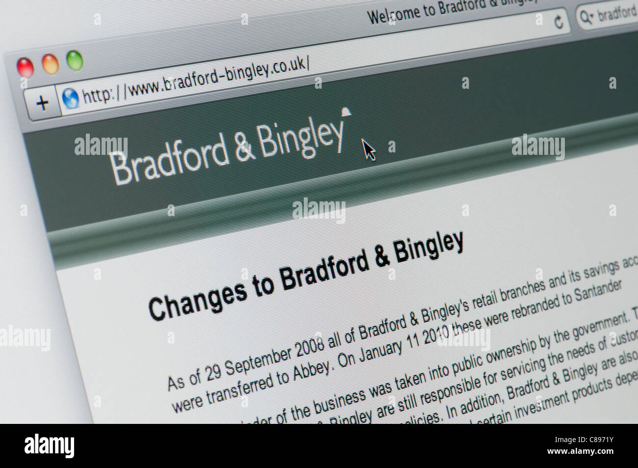 Bradford And Bingley To Be Nationalised High Resolution Stock ...