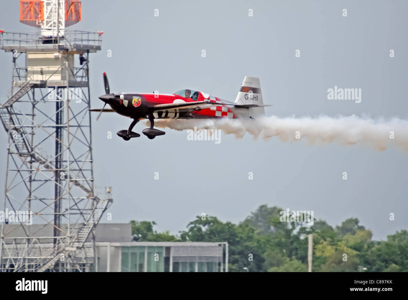 Mark Jefferies performed an aerobatic display with the Extra 330SC G ...