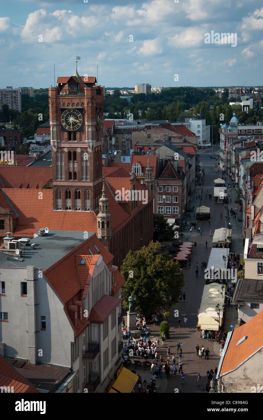 Aerial view of Old Town Torun Poland Stock Photo - Alamy