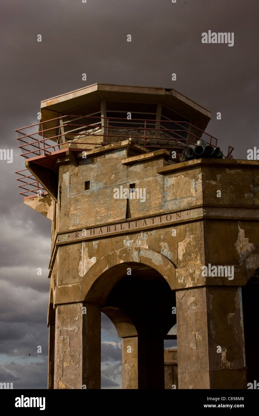Watchtower at old prison Stock Photo - Alamy