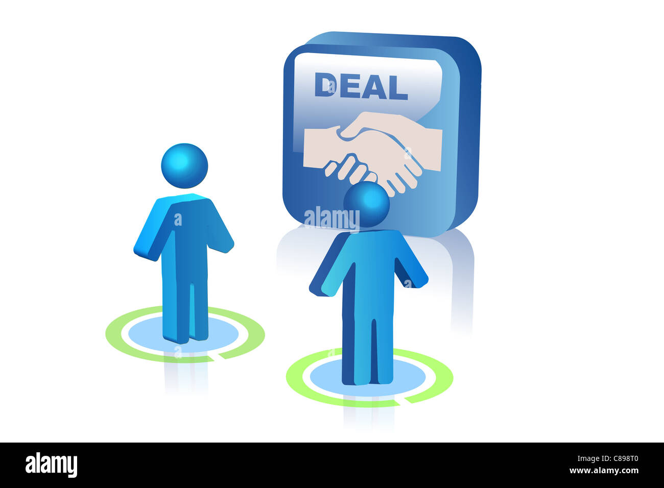 illustration of deal Stock Photo - Alamy