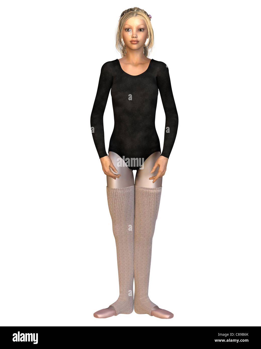 Ballet Practice - First Position Stock Photo - Alamy