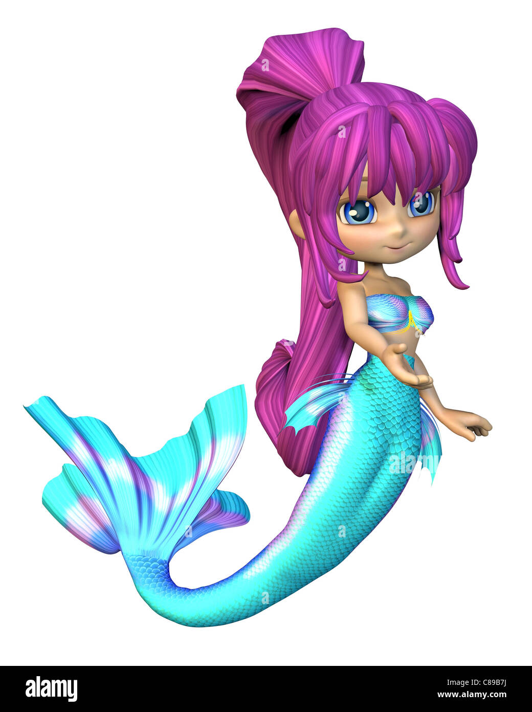Cartoon mermaid hi-res stock photography and images - Alamy