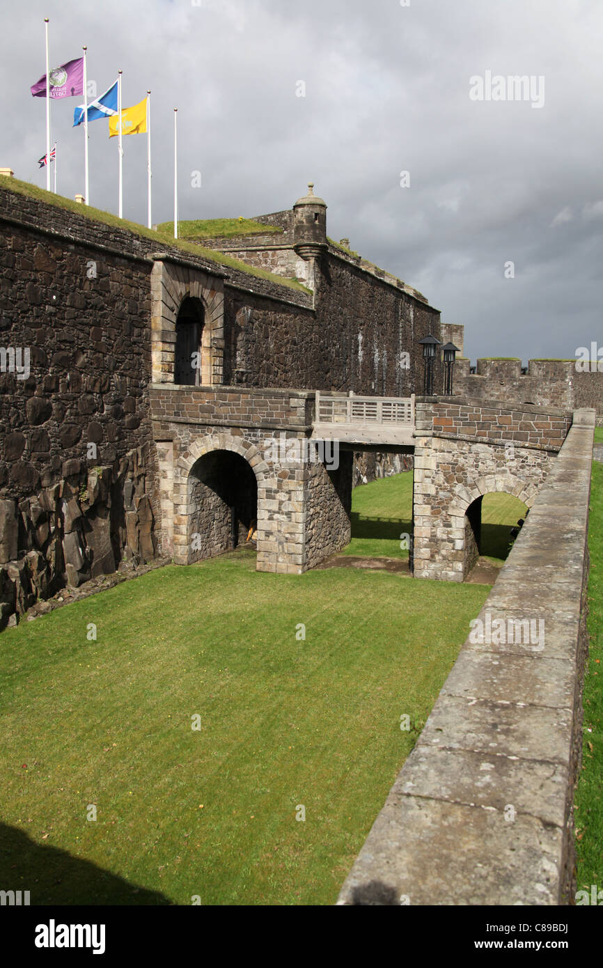 City of Stirling, Scotland. The east façade and main entrance to the ...