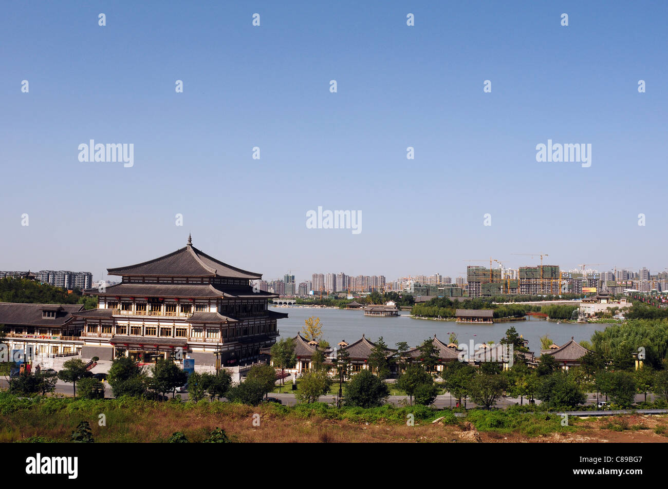 Skyline of Xian, China Stock Photo - Alamy