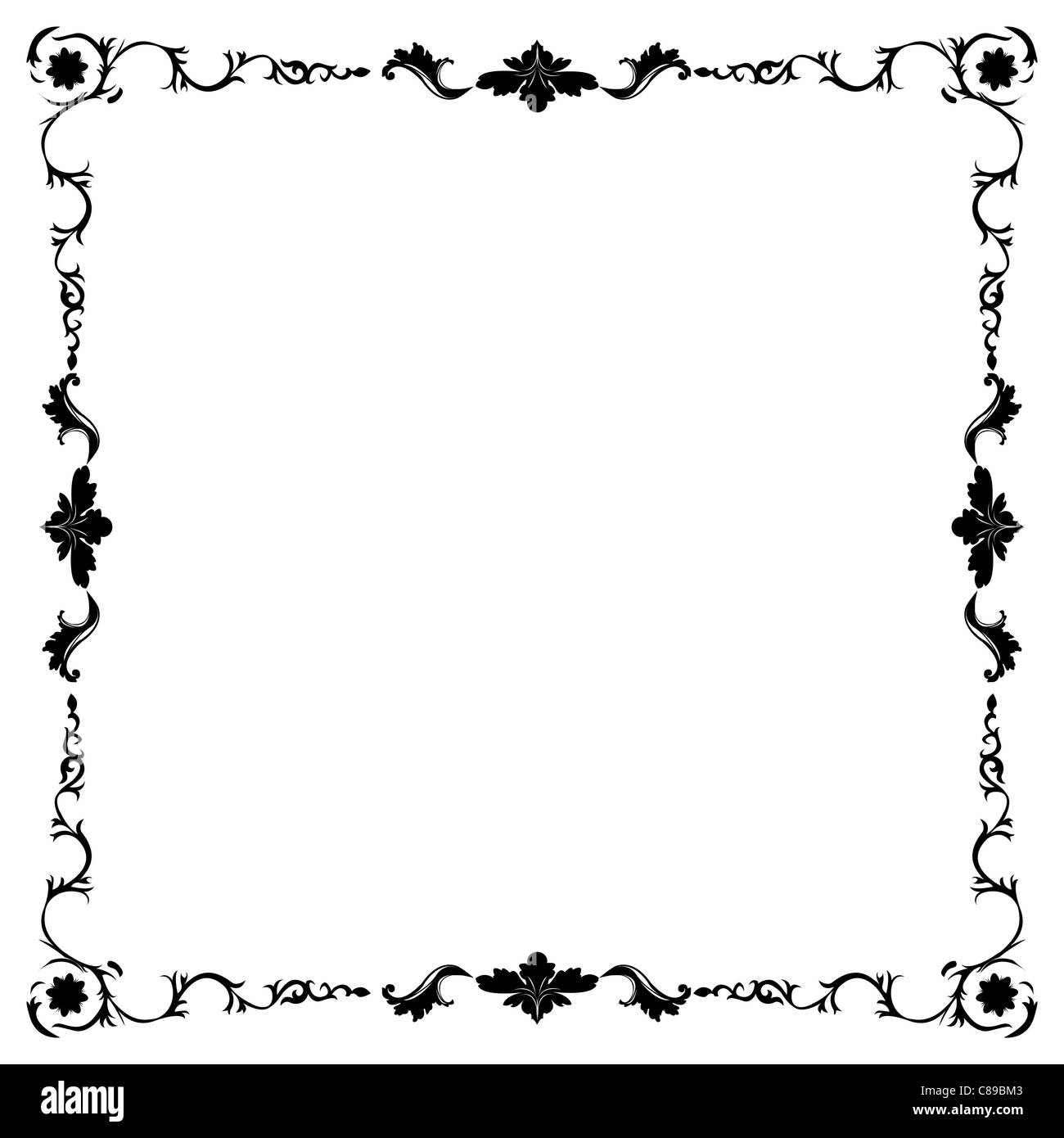 Art nouveau frame line Cut Out Stock Images & Pictures - Alamy