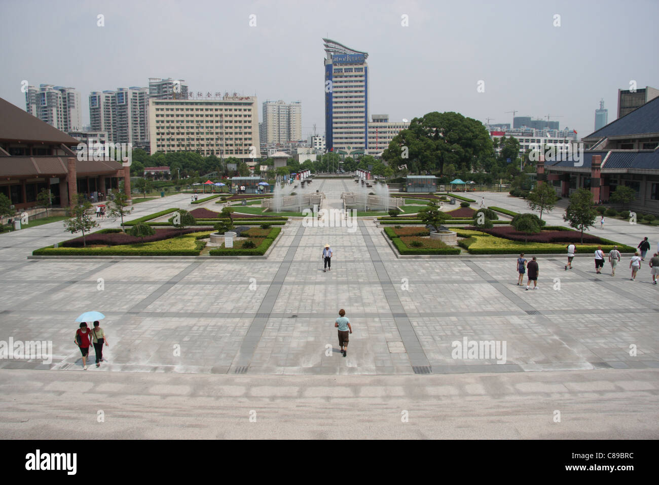 City view from the steps of the Wuhan Museum, China Stock Photo - Alamy