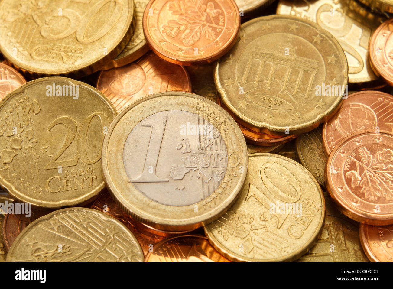 Silver 10 euro coin hi-res stock photography and images - Alamy