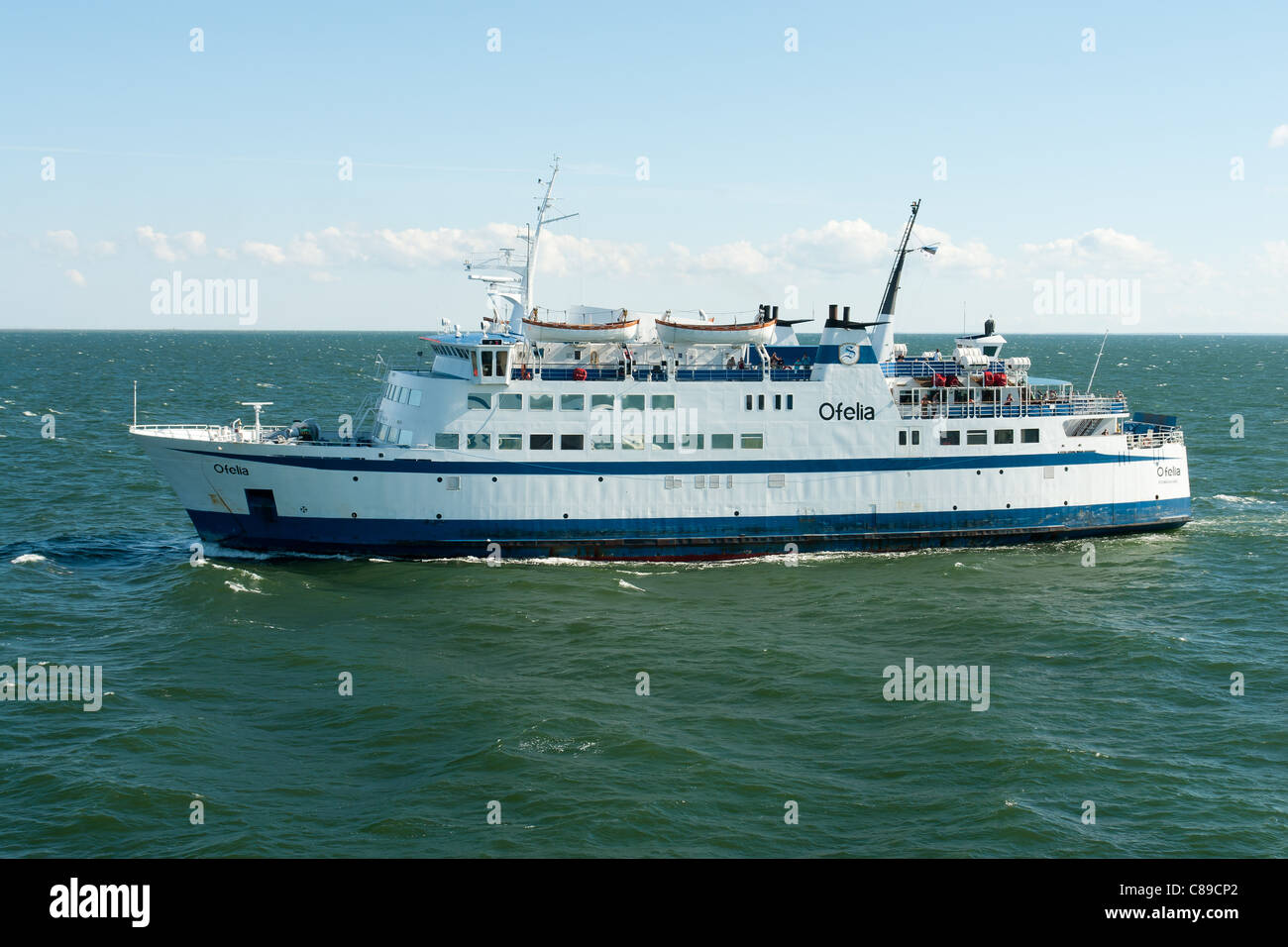 Small Size Inner Sea Passenger Ferry Ofelia Stock Photo - Alamy