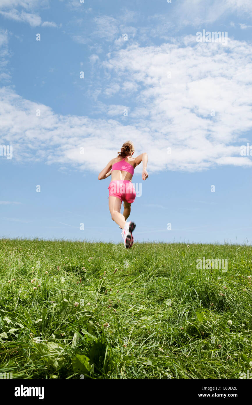 Run on grass hi-res stock photography and images - Alamy