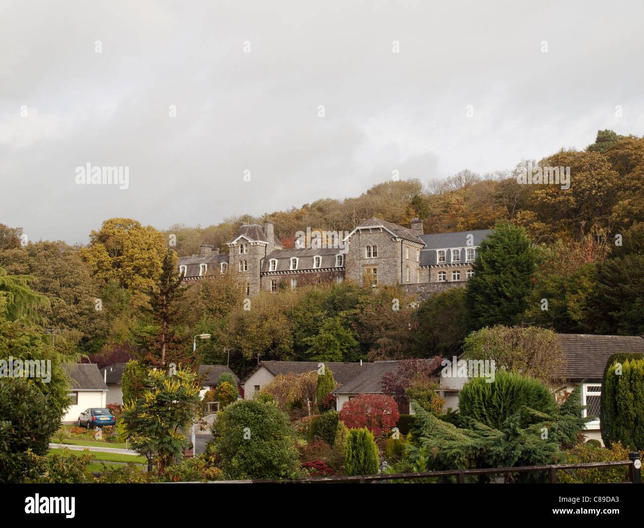 Grange Hotel at Grange-over-Sands, Cumbria overlooking a residential ...