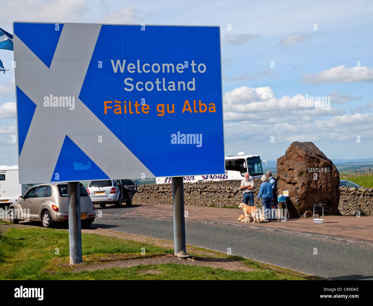 Scotland england border hi-res stock photography and images - Alamy