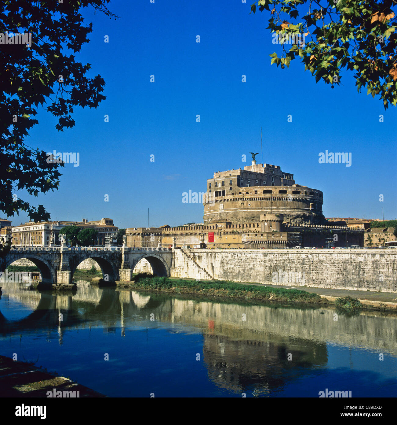 Mausoleum of Hadrian, Castel Sant'Angelo, Castle of the Holy Angel, Ponte Sant'Angelo, Bridge of ...