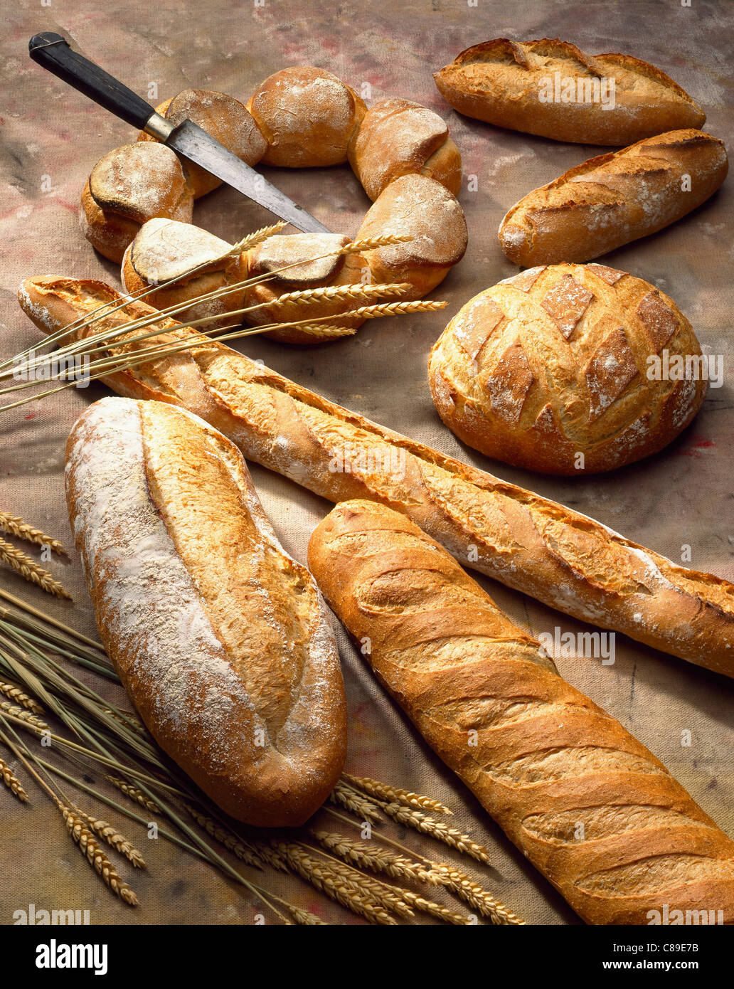 Selection of bread Stock Photo - Alamy