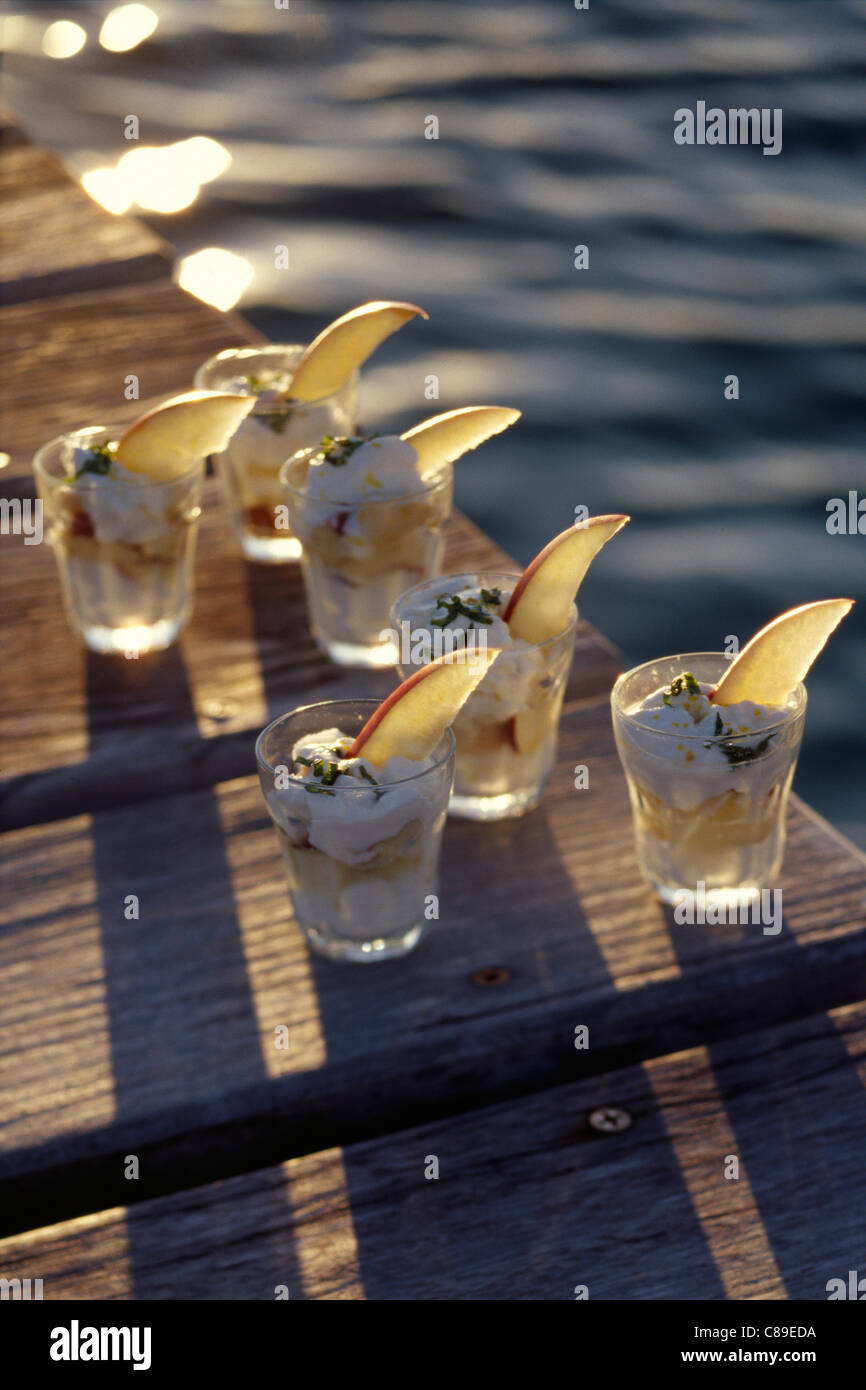 Fresh mango verrine Stock Photo - Alamy