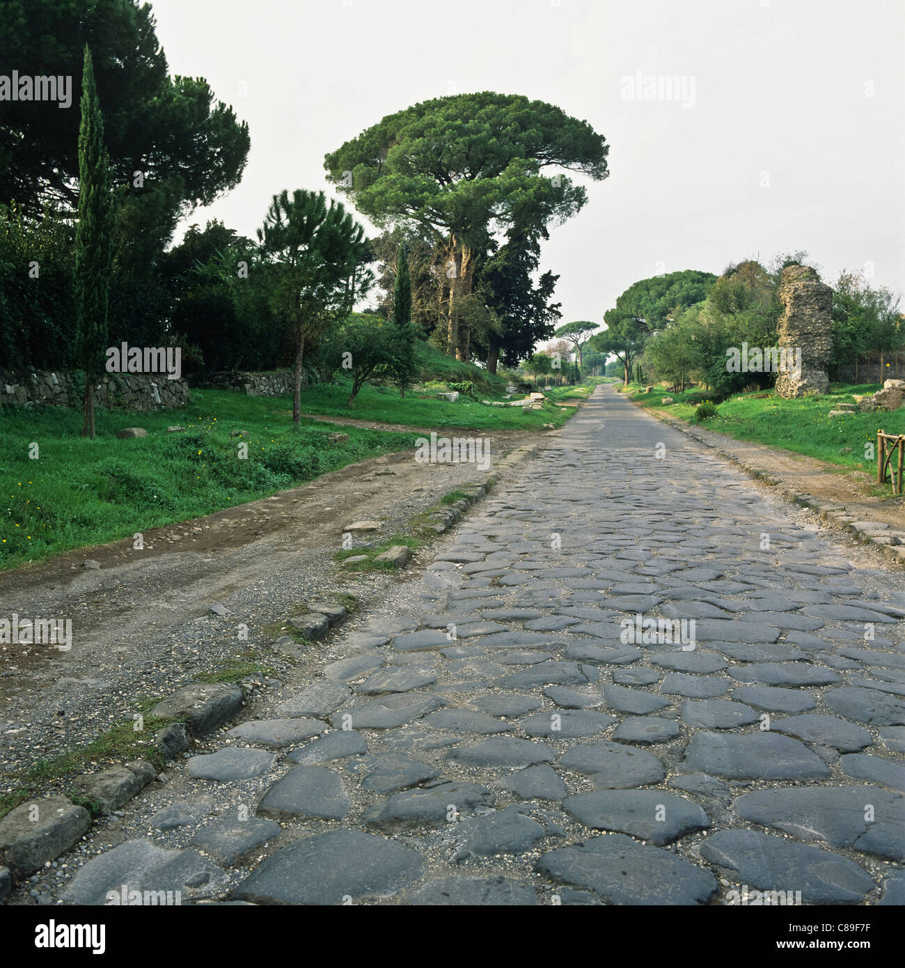 Appian way Via Appia Antica road outside Rome Italy Stock Photo - Alamy