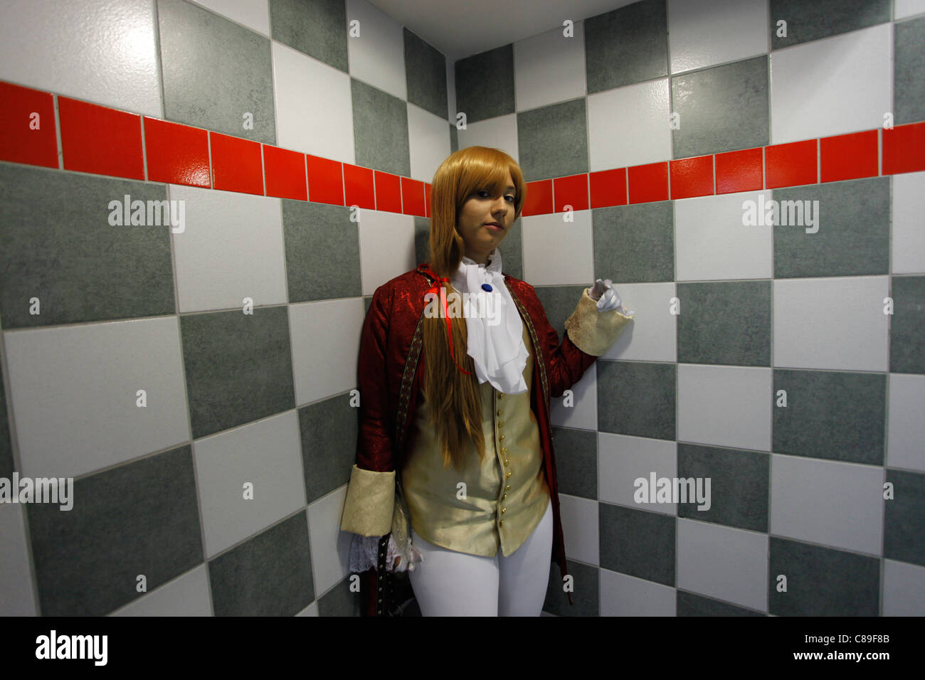 Young Israeli cosplayer in cosplay outfit at a science fiction and ...