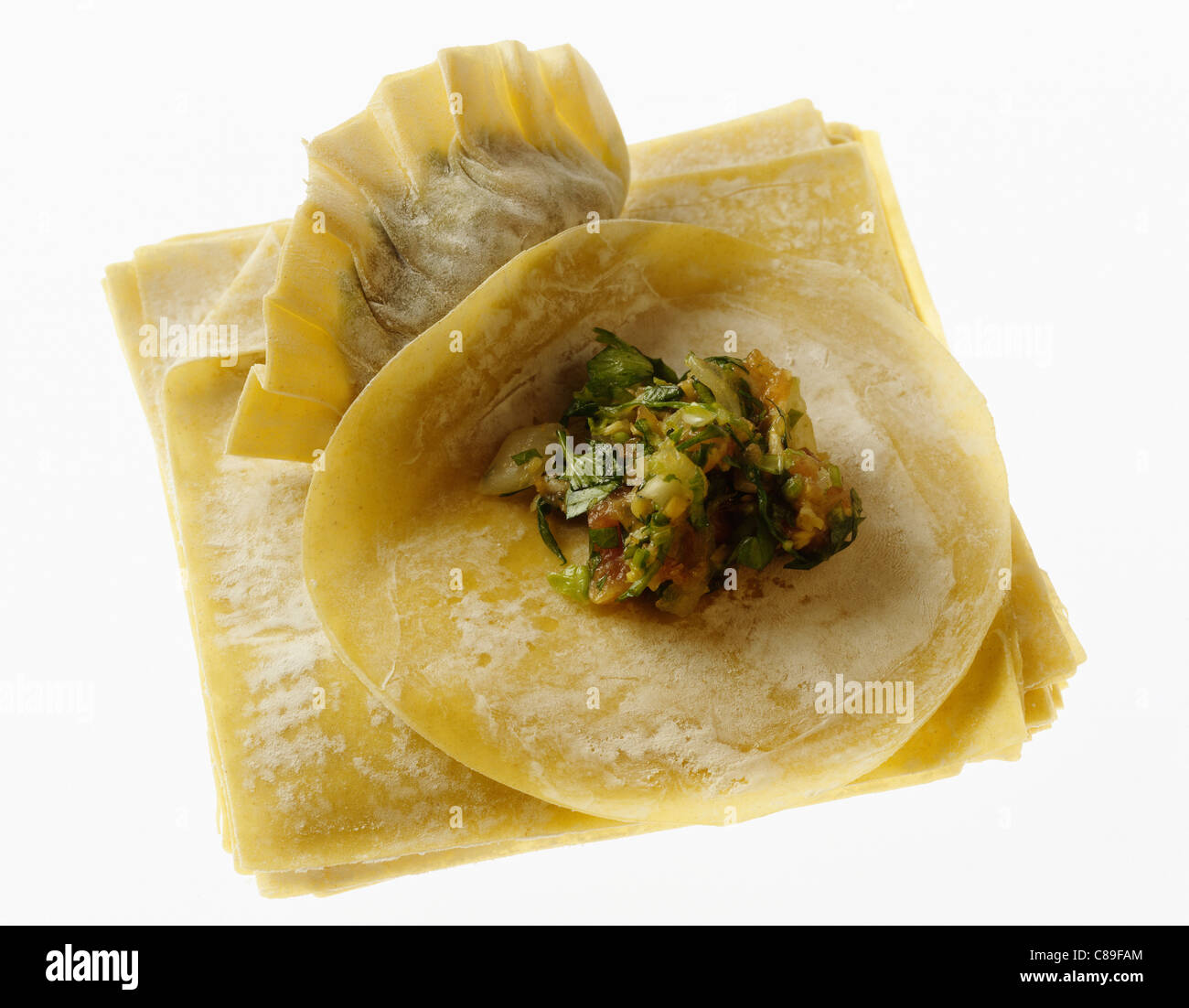 Vegetable ravioli Cut Out Stock Images & Pictures - Alamy