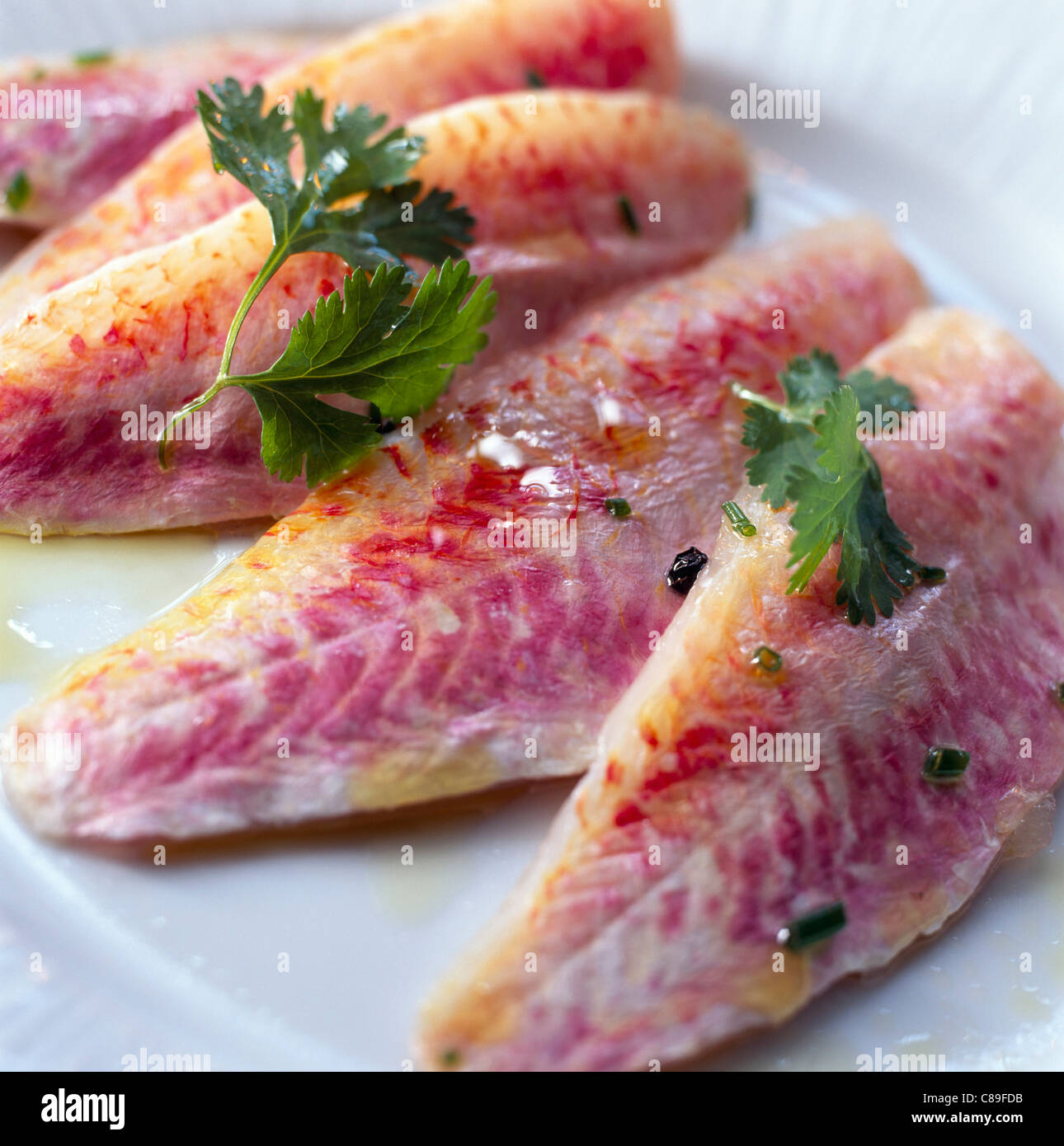 Fillets of red mullet Stock Photo - Alamy