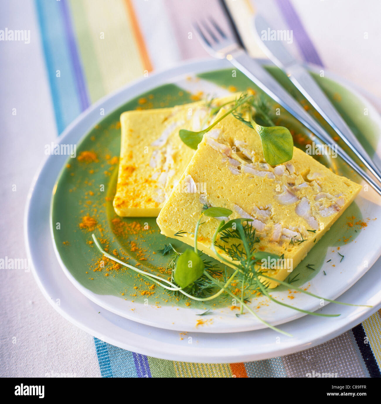 Fish and saffron pâté Stock Photo - Alamy