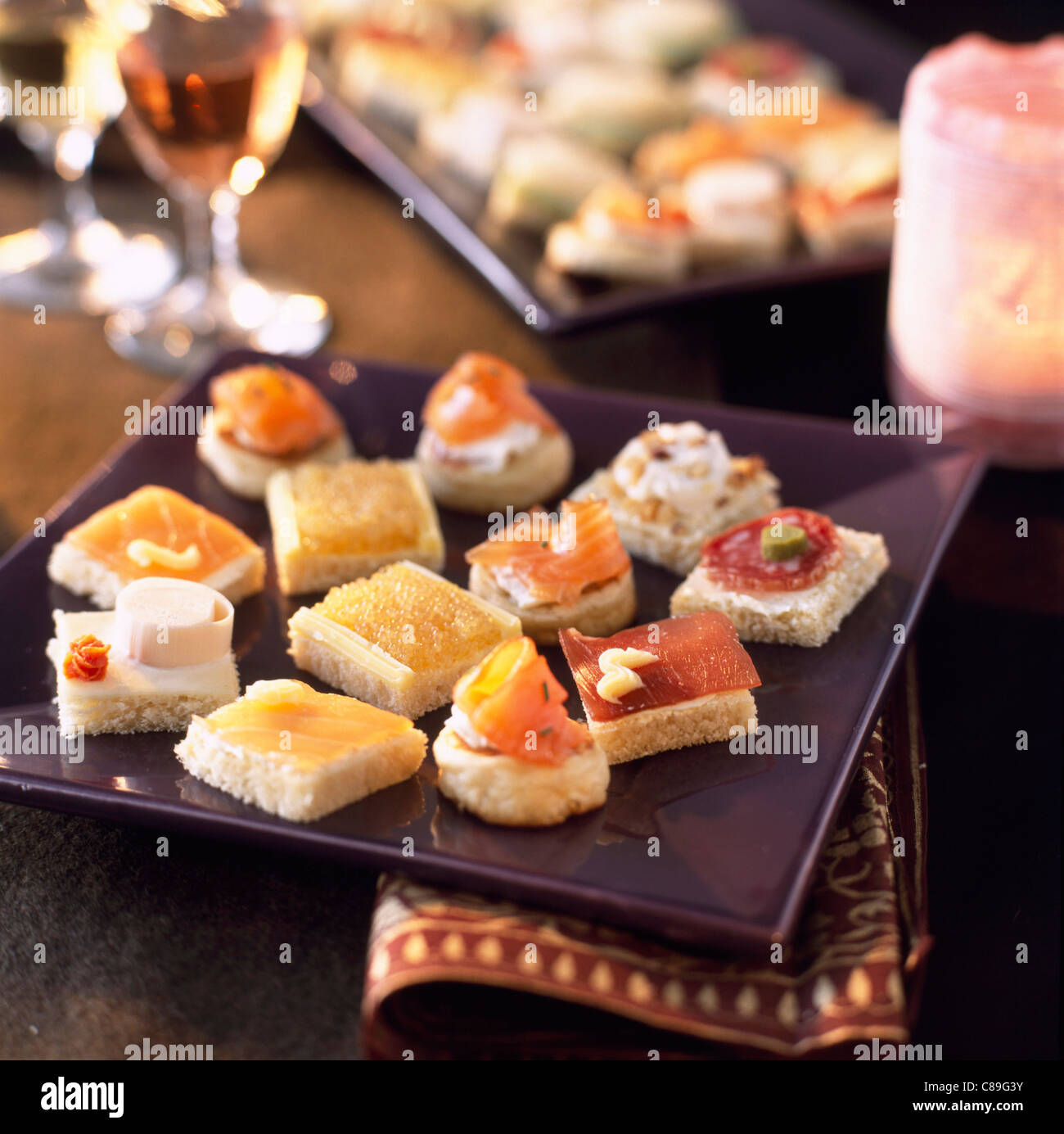 Canape appetizers hi-res stock photography and images - Alamy