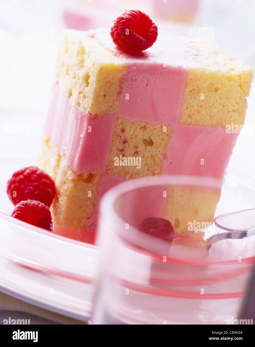 Panache raspberry dessert Stock Photo - Alamy