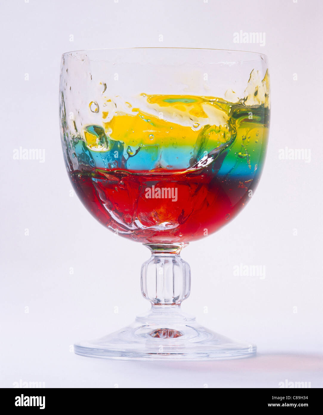 Jelly cocktail in glass Stock Photo - Alamy